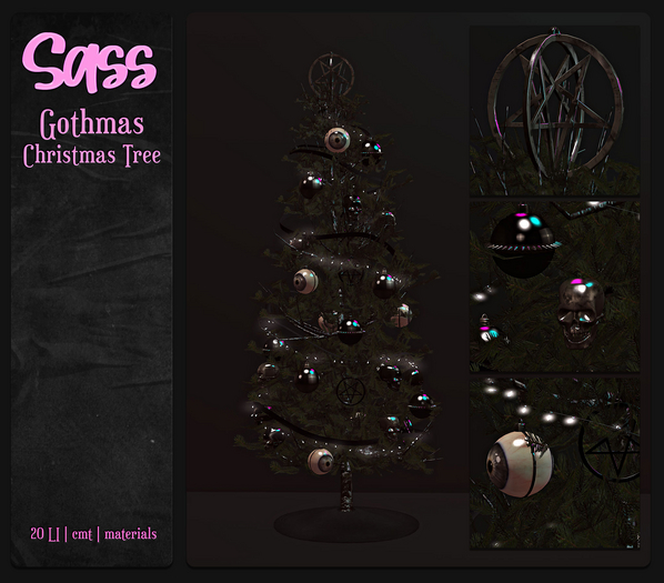 Second Life Marketplace - Sass [HD] Gothmas Christmas Tree